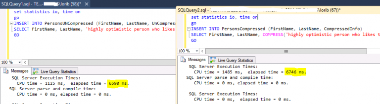 SQL 2016 COMPRESS and DECOMPRESS Functions - SQLRx